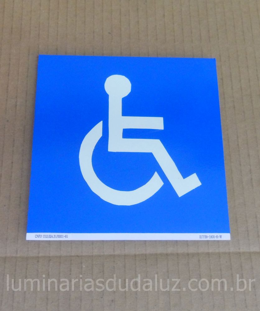 DUDALUZ - Sinalização de Emergência - PLACA PCD - PESSOAS COM ...